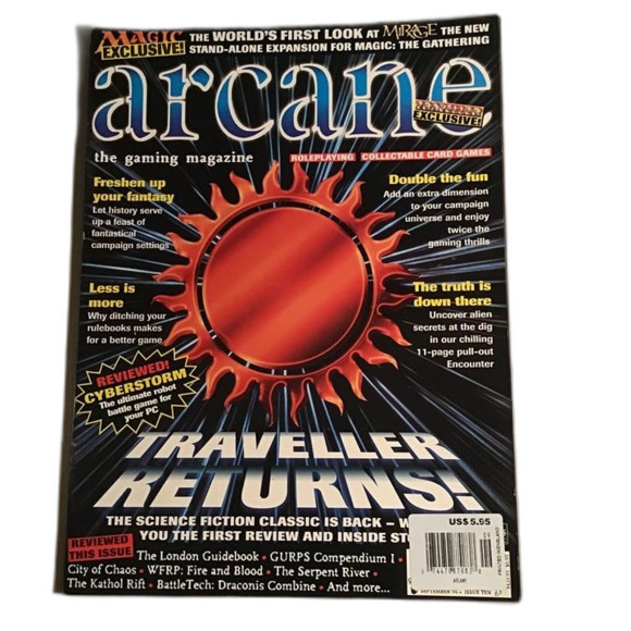 Games | Arcane The Roleplaying Magazine September 96 Issue Ten 1996 ...